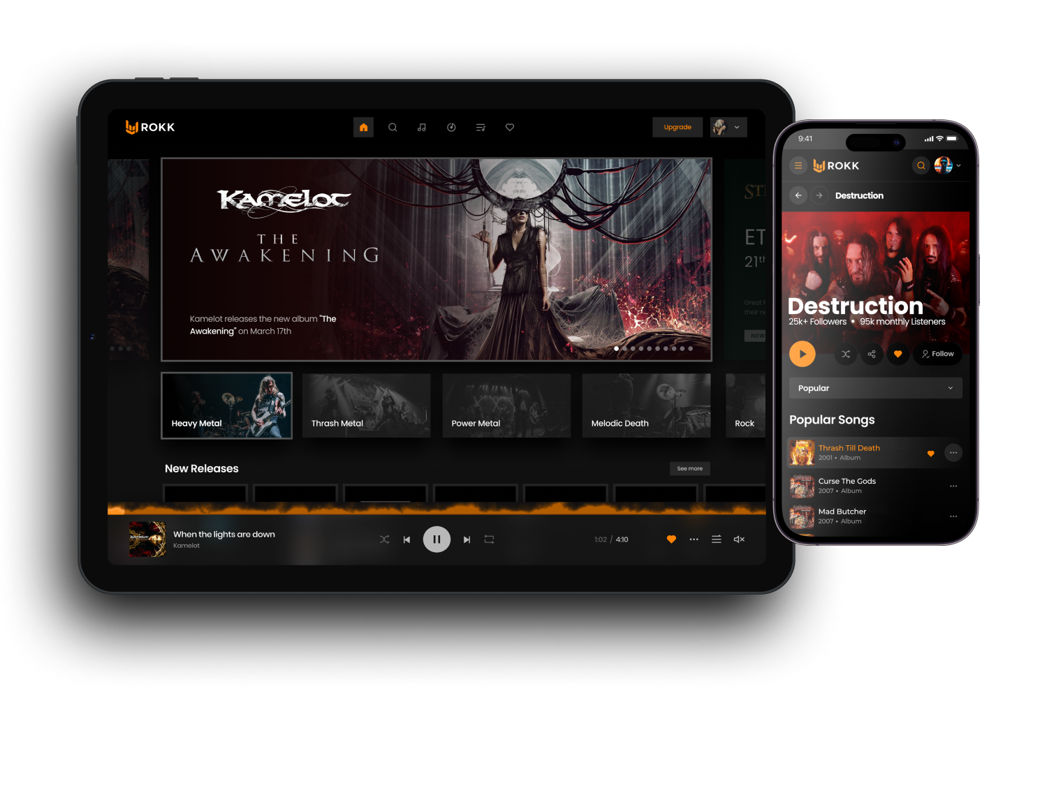 ROKK | The first streaming app dedicated to fans of ROKK & Metal